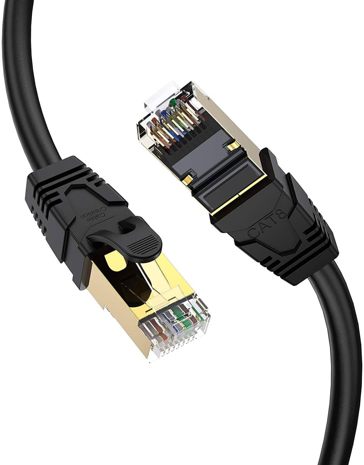 CableCreation Network Cat 8 RJ45 20ft LAN Cable Heavy Duty High Speed
