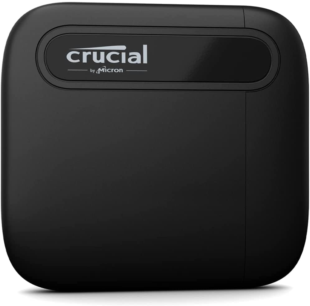 Crucial X6 1TB External Portable Solid State Drive, Black, CT1000X6SSD